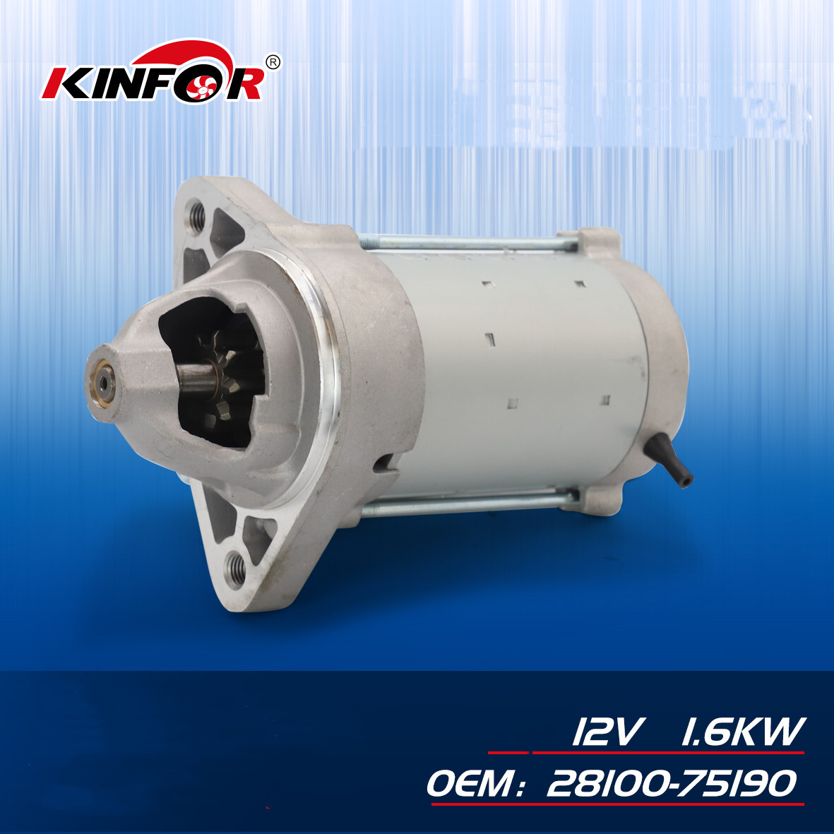 Starter Motor 12V 1.6KW For TOYOTA Hiace Hilux Prado Petrol 2TRFE ...