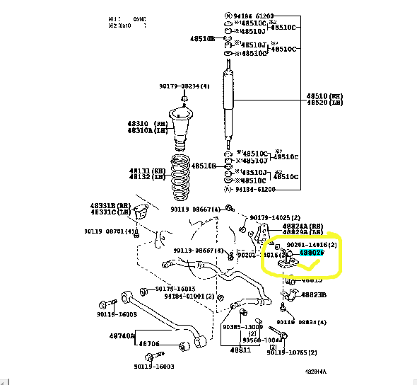 Front Sway bar Link For TOYOTA Land Cruiser HZJ78.HZJ79 48802-60120. ...